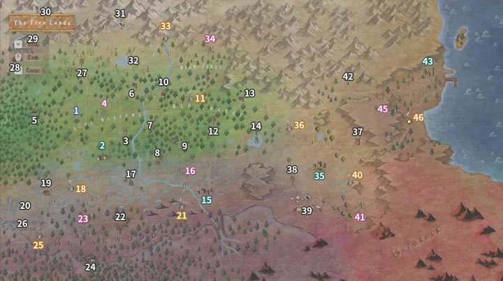 Mirthwood: マップ【発見可能なロケーション】 | MonoGamer